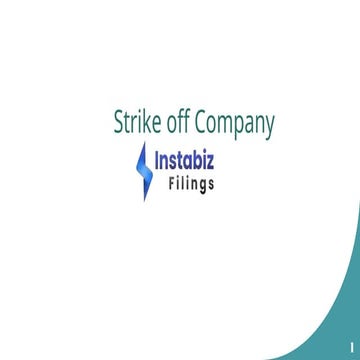 Steps to Successfully Strike Off Your Company | PPT