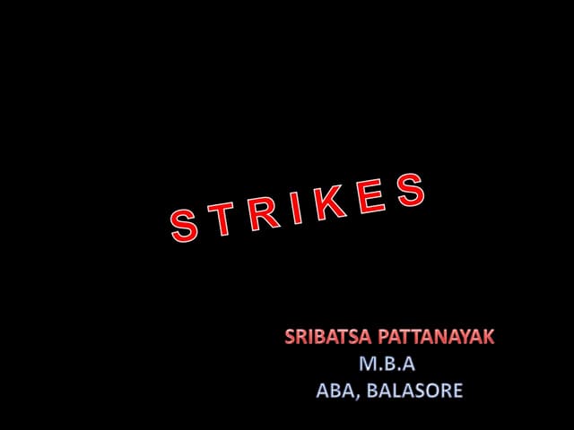 Types of strikes | PDF