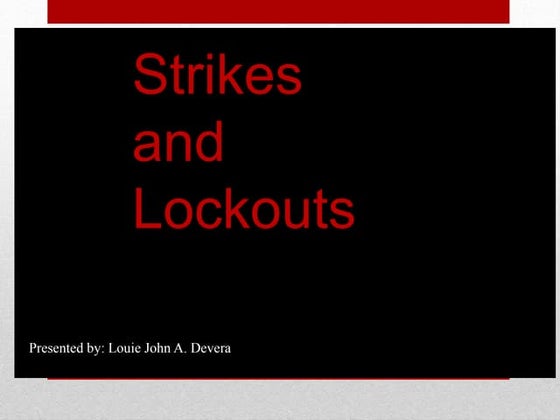 Types of strikes | PDF