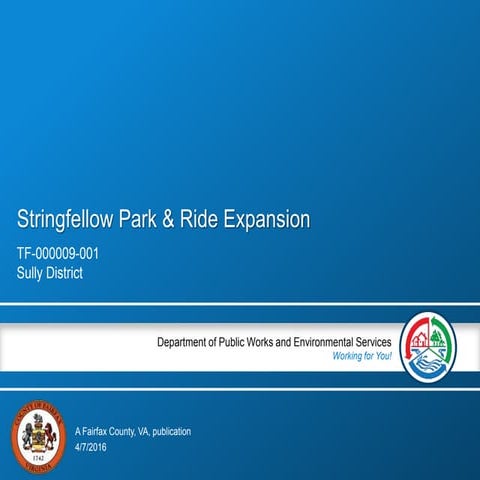 Stringfellow Park and Ride Expansion | PPTX | Civil Engineering ...