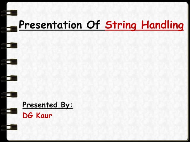 Java string handling Java string handling