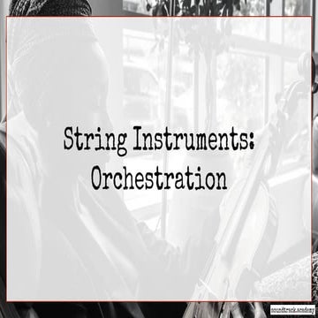 String Instruments Orchestration Ppt