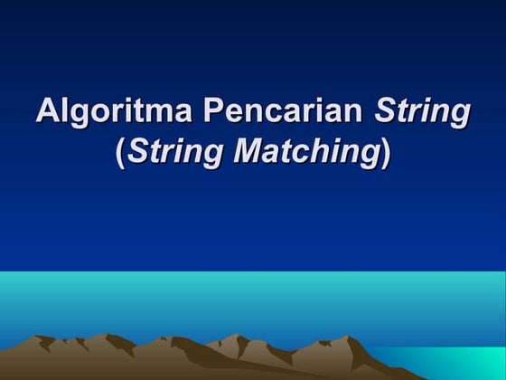 Analisis Algoritma Strategi Algoritma Dynamic Programming Ppt