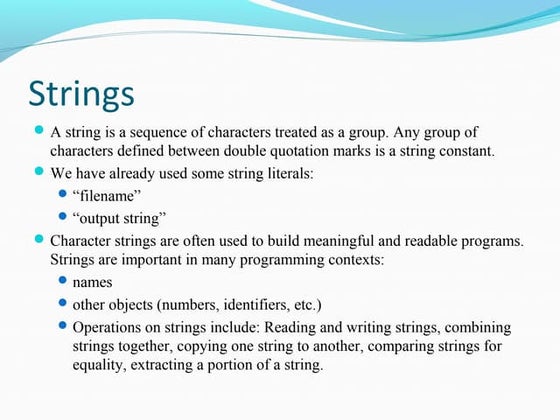 Array In C Ppt