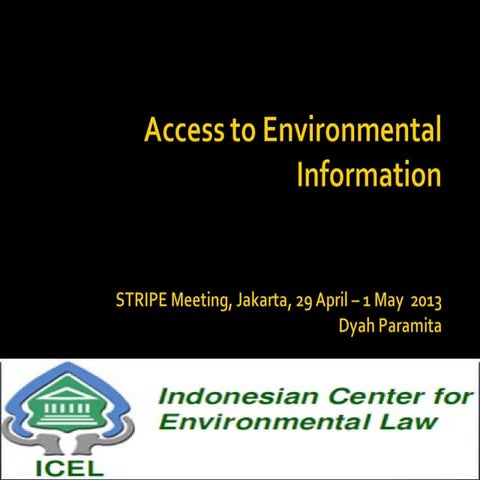 Access to Environmental Information in Indonesia | PPT