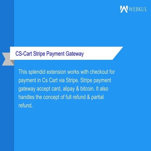 CS-Cart Stripe Payment Gateway V3.1 | PPT