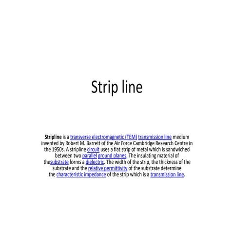 Stripline | PPTX