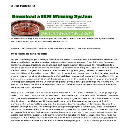 Strip Roulette | PDF