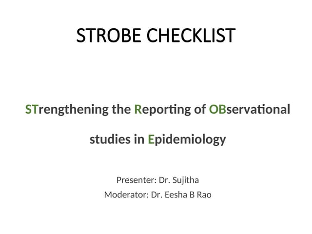 Strobe checklist v4_cross-sectional | PDF