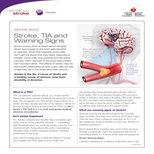 Stroke | PDF | First Aid | Injuries