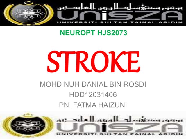 CVA - Cerebrovascular Accident / Stroke | PPTX | Blood Disorders ...