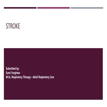 Stroke | PPT