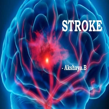 Stroke | PPTX | Heart and Cardiovascular Diseases | Diseases and Conditions