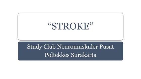 Stroke | PPT