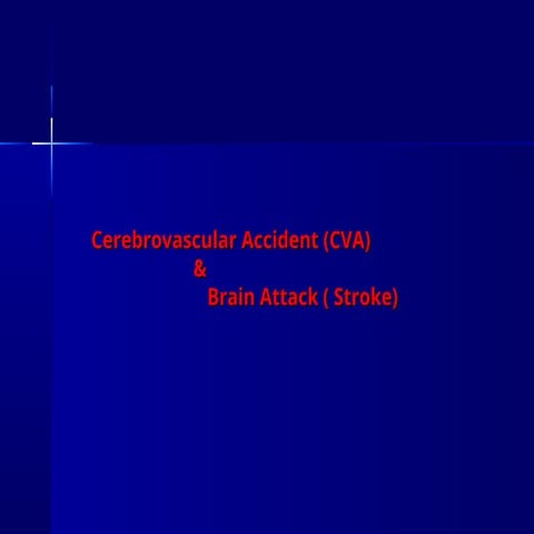 Ischemic and vascular Stroke CVA Brain attack.ppt