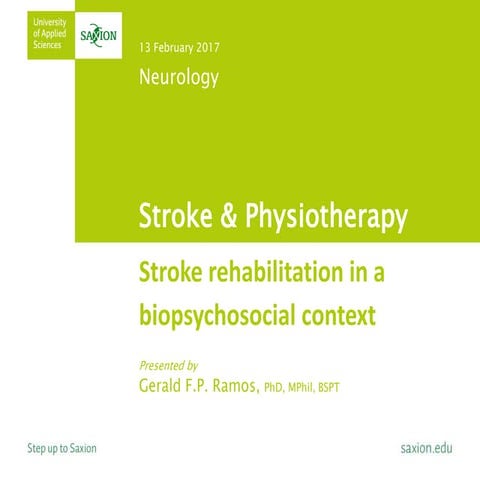 Stroke rehabilitation in a biopsychosocial context | PDF