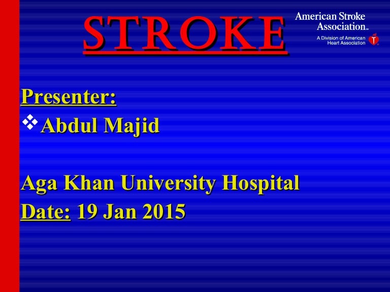 Stroke final ppt