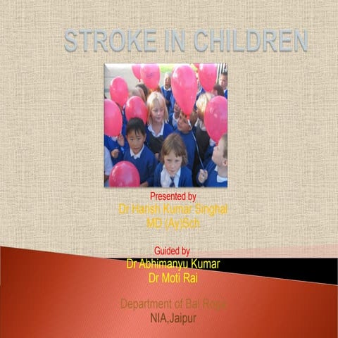 Stroke In Children | PPT