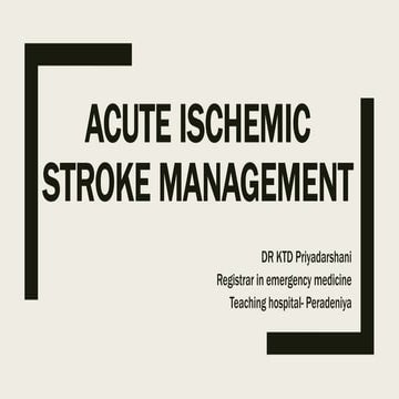 Acute ischemic stroke | PPTX