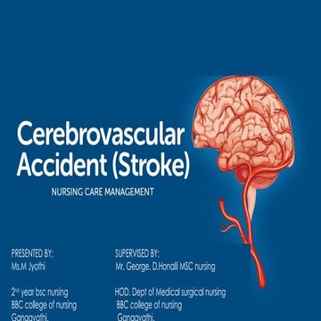 CVA OR STROKE . | PPTX