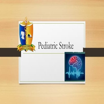 pediatric stroke and its presentation.pptx