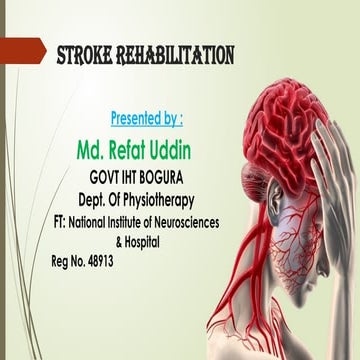Stroke PPT For IHT Student ,, presented .. Refat | PPT