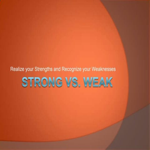 How_to_Identify_Your_Weaknesses.pptx Free Download | PPTX