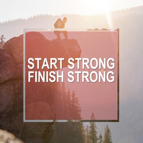 STRONG 1 - START STRONG FINISH STRONG - PTR. VETTY GUTIERREZ - 10AM ...