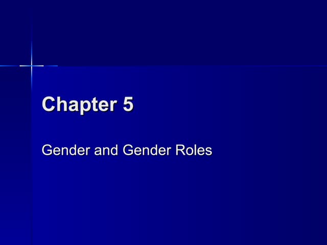 Sex And Gender Ppt