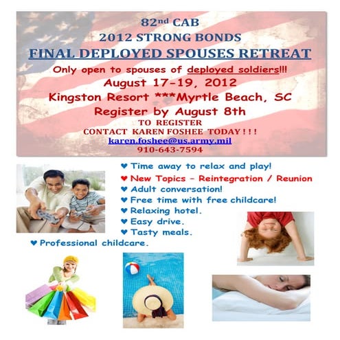 Strong Bonds Flyer for AUG 2012 | PDF