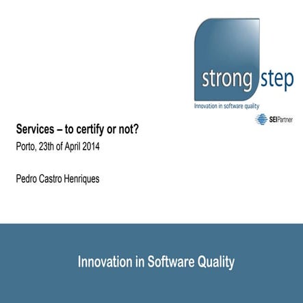 Services - to certify or not? | PDF