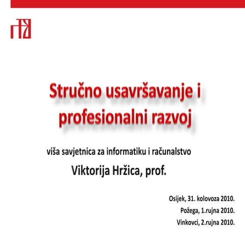 Strucno usavrsavanje i profesionalni razvoj | PPSX