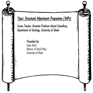 Structural Adjustment Programmes (SAPs) ppt | PDF