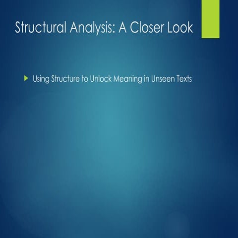 Structural Analysis.pptx for great Paper 1 responses | PPTX