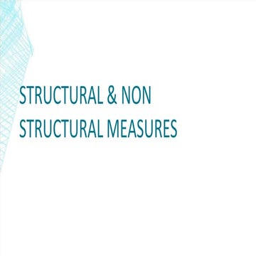 Structural and non structural measures - Disaster Management | PPTX