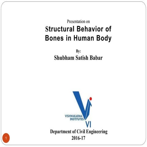 Structural behavior of bones in human body | PPT