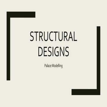 Structural designs work samples | PPTX