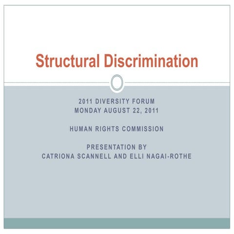 Structural discrimination | PPSX