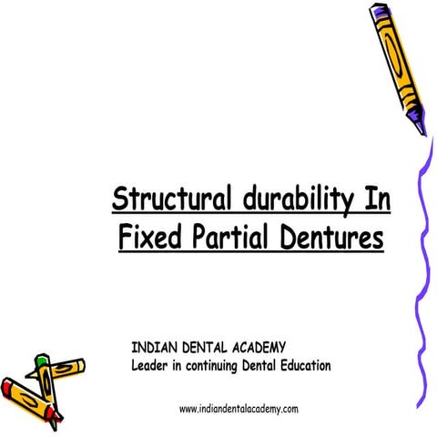 Structural durability /prosthodontic courses/prosthodontic courses | PPT