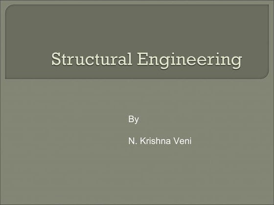 Structural engineering ppt 1 | PPTX | Civil Engineering Industry | Industries
