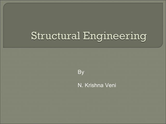 Structural engineering ppt 1 | PPTX