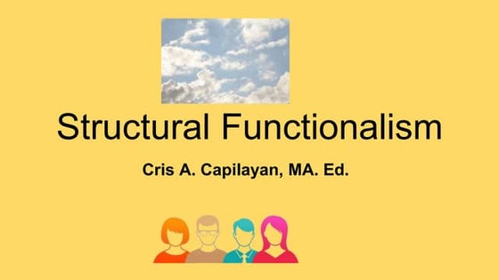DISS - Approaches - Structural Functionalism | PPTX