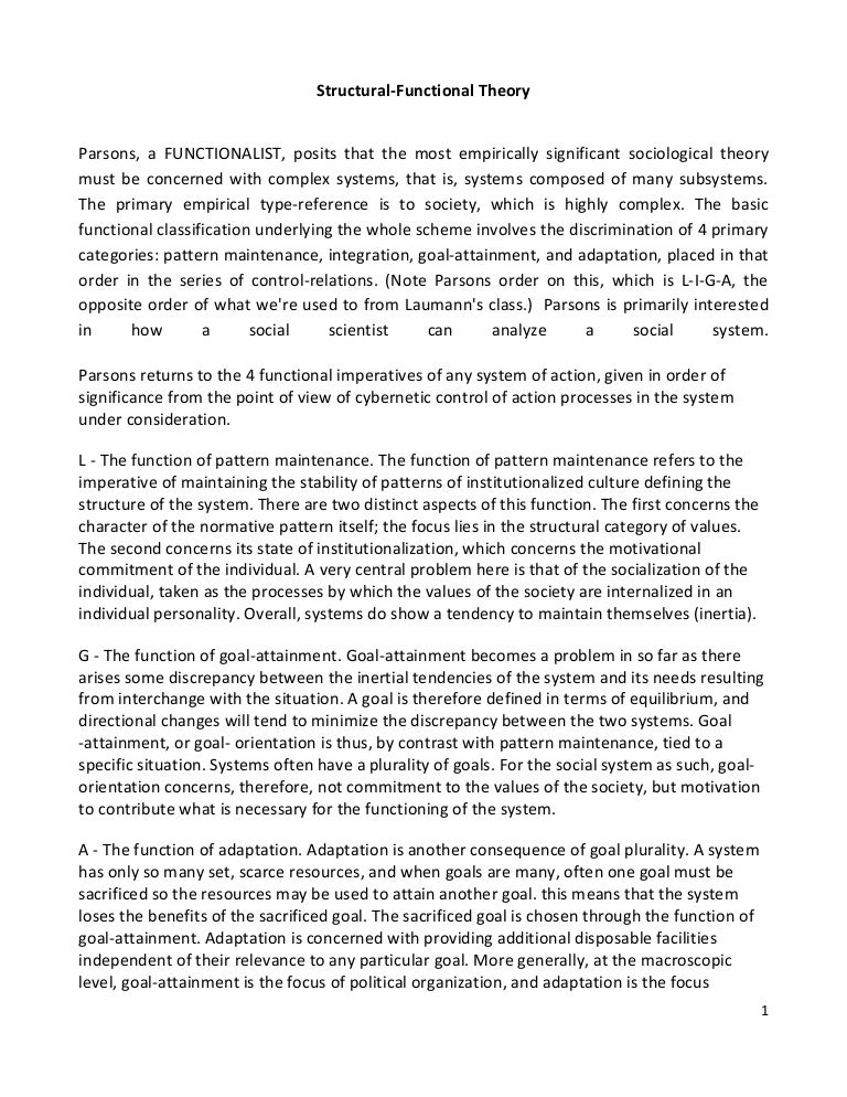 Examples of structural functional theory - skgast