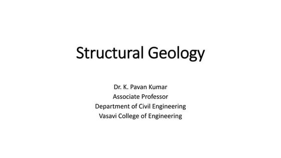 Attitude of beds | PPT | Geology | Science