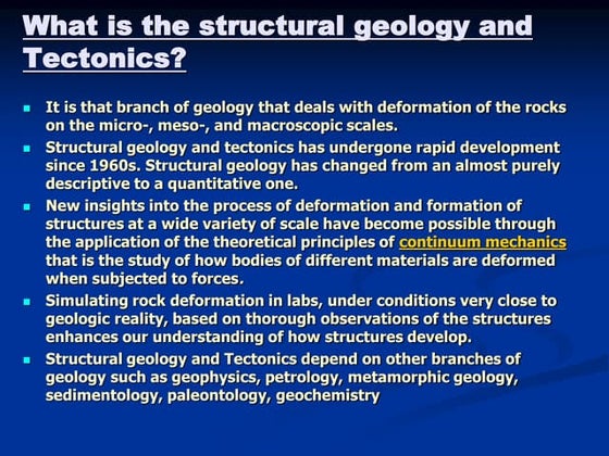 Structural Geology elements | PPTX