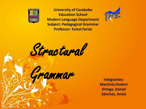 Presentation of tagmemic grammar | PPT | Programming Languages | Computing