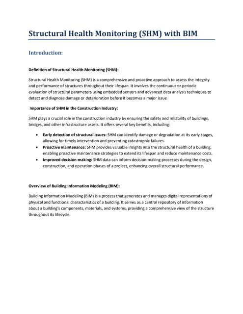 Structural Health Monitoring Pptx