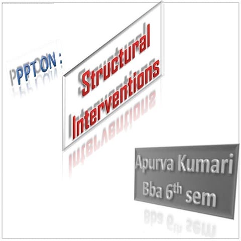 Structural intervention | PPTX | Career Planning | Careers