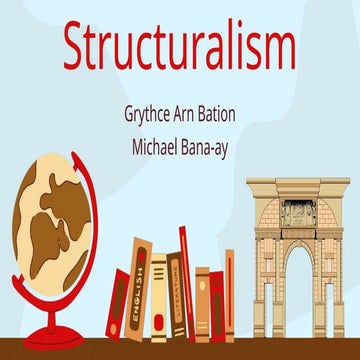Structuralism theory in literary critism | PPTX