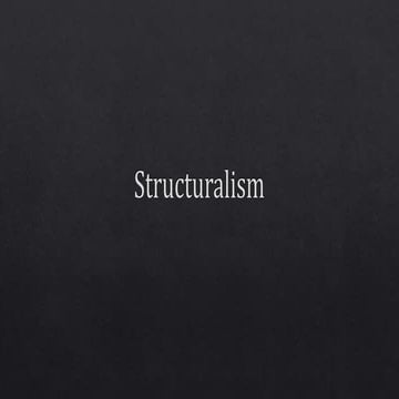 Structuralism | PPTX